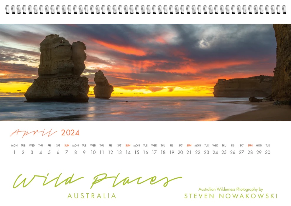 Wild Places of Australia - 2024 Easel Desk Calendar by Steven ...