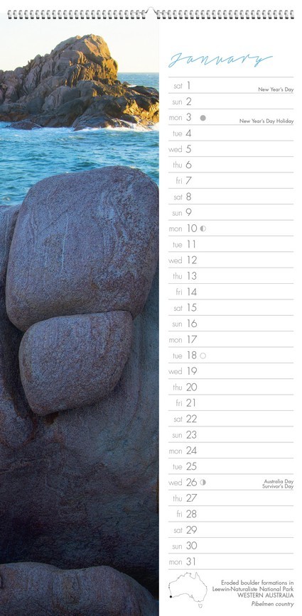 Wild Places of Australia - 2022 Wall Calendar (Portrait) by Steven ...