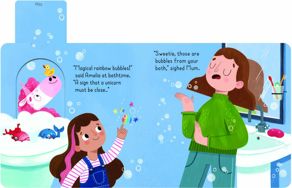 Unicorn (Hide and Peek), A lift, pull and pop book by Lucy Semple ...