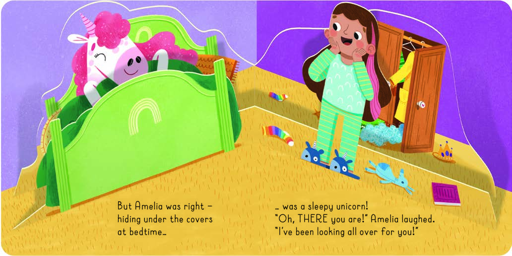 Unicorn (Hide and Peek), A lift, pull and pop book by Lucy Semple ...