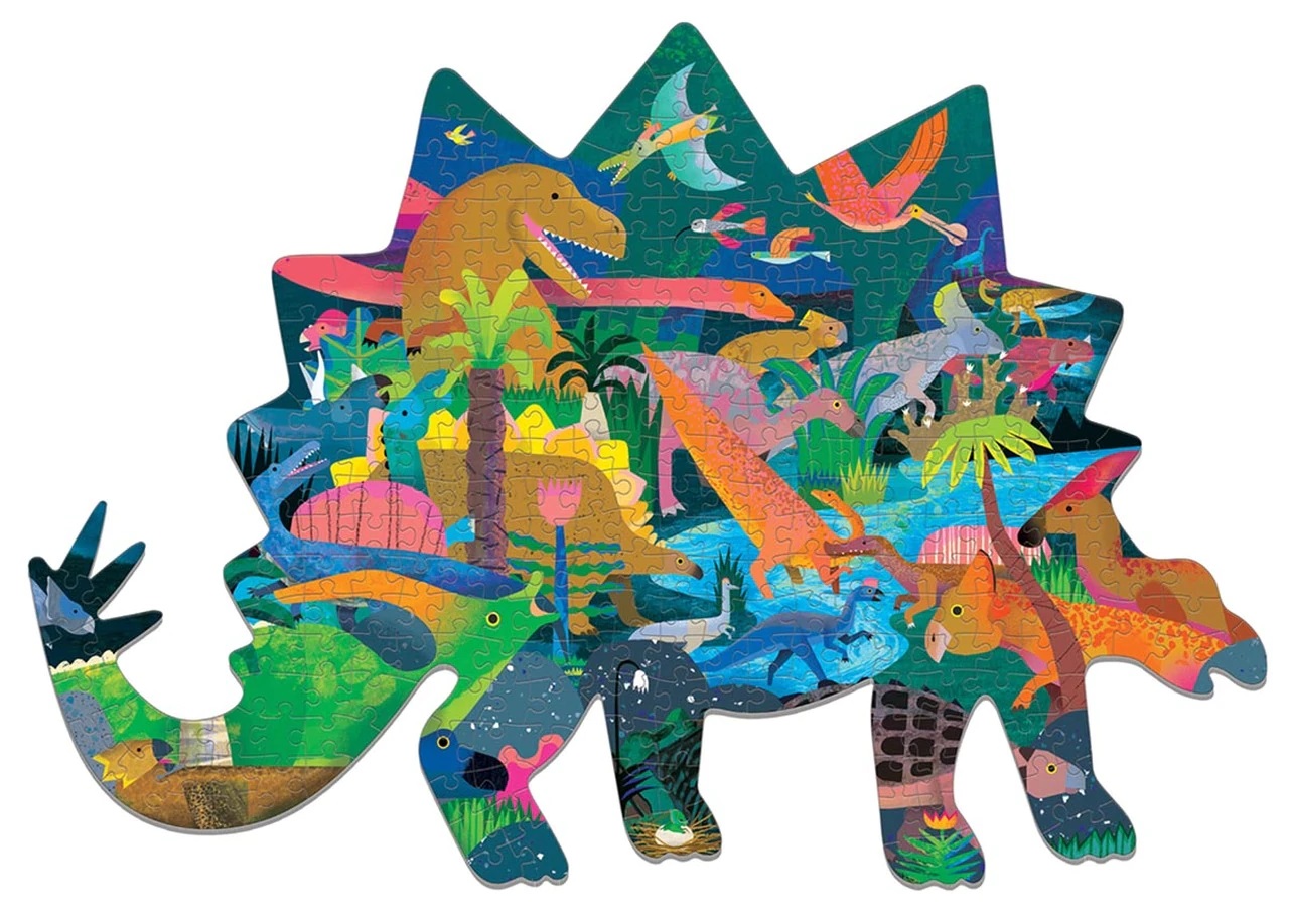 Dinosaurs, 300-Piece Shaped Scene Jigsaw Puzzle by Natasha Durley ...