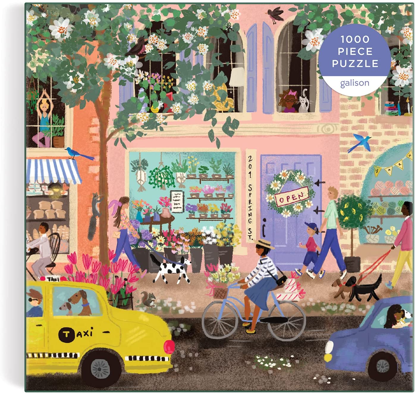 Joy Laforme: Spring Street, 1000-Piece Jigsaw Puzzle by Galison ...