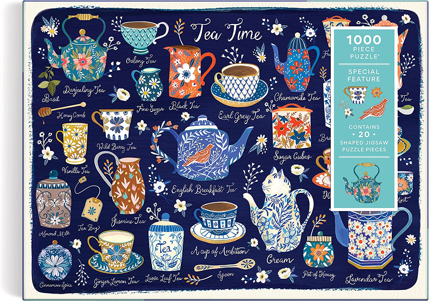 Tea Time - Puzzle with Shaped Pieces, 1000-Piece Jigsaw Puzzle by ...