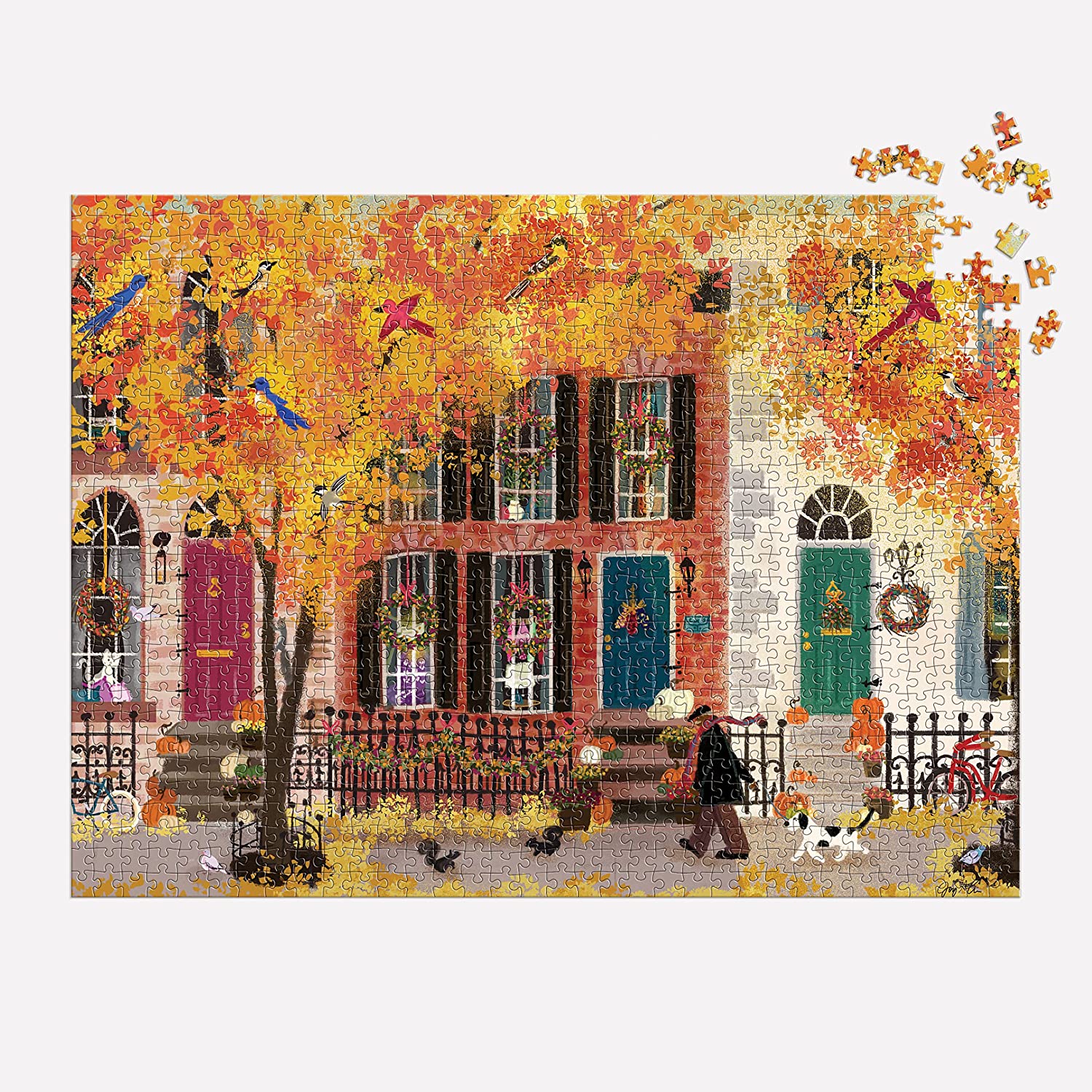 Autumn in the Neighborhood - Puzzle, 1000-Piece Jigsaw Puzzle by ...