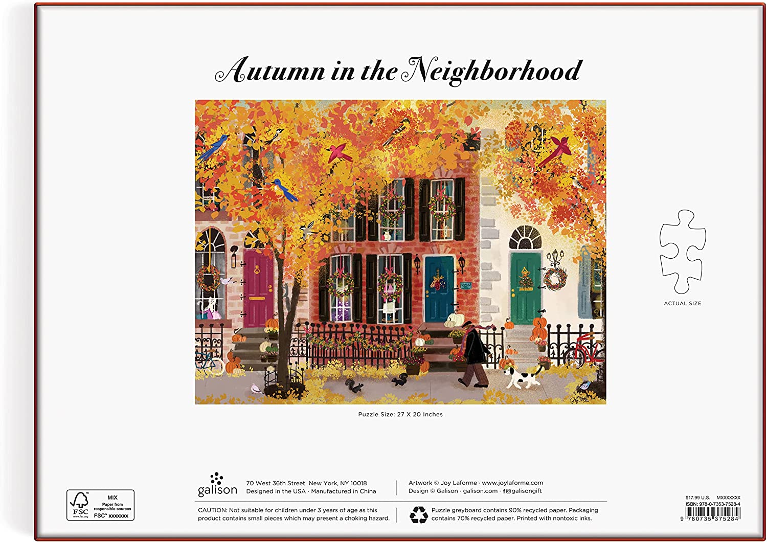 Autumn in the Neighborhood - Puzzle, 1000-Piece Jigsaw Puzzle by ...