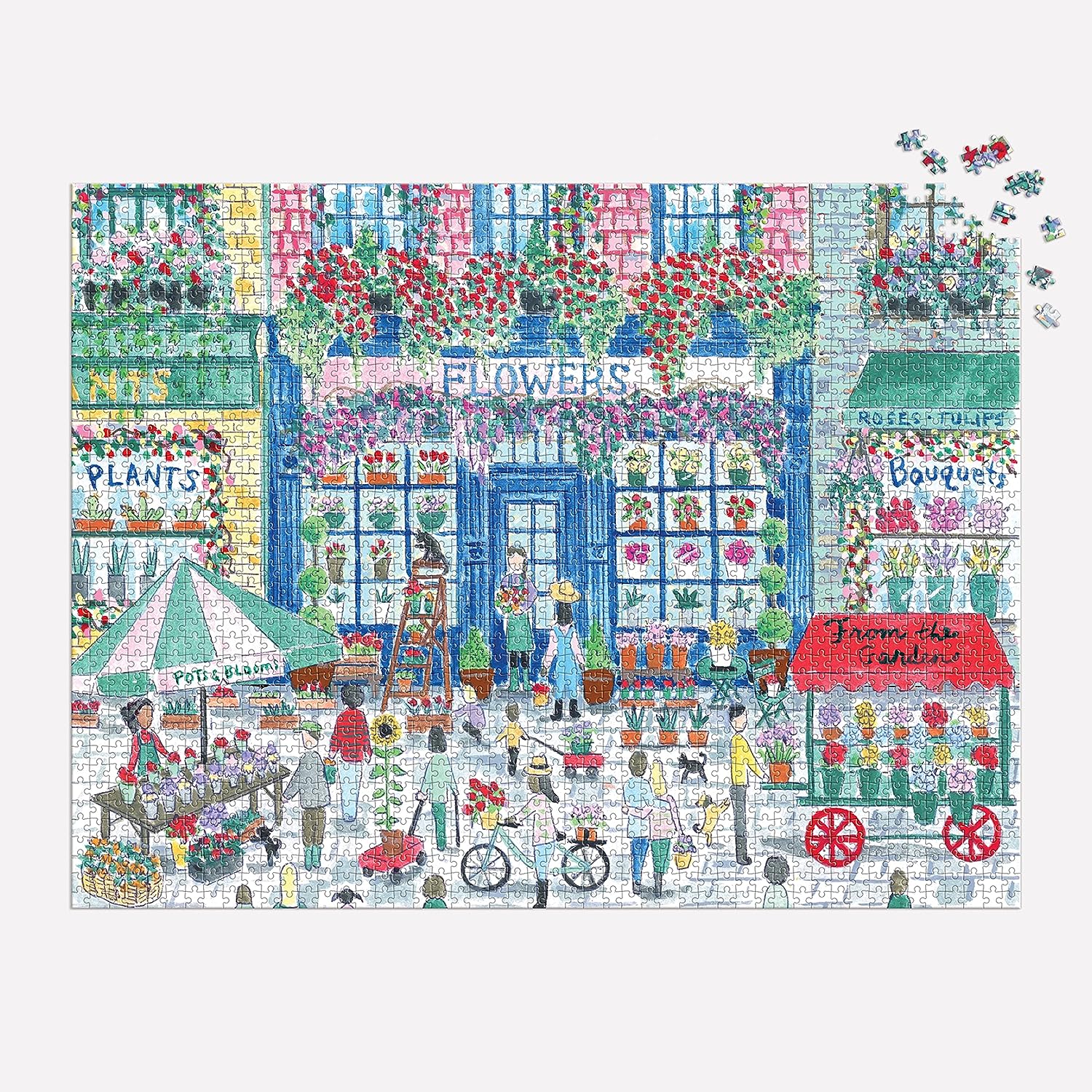 Market in Bloom - Puzzle by Michael Storrings | 2000-Piece Jigsaw ...