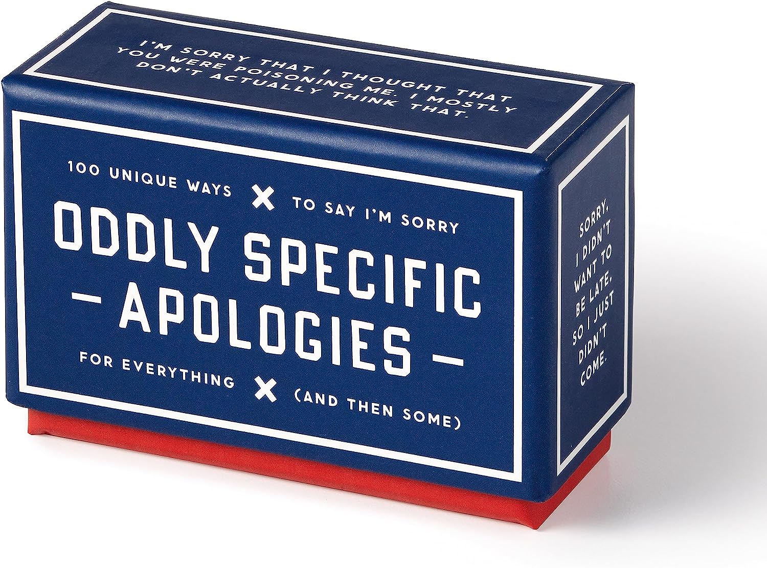 Oddly Specific Apologies, 100 Double Sided Cards Featuring Unique ...