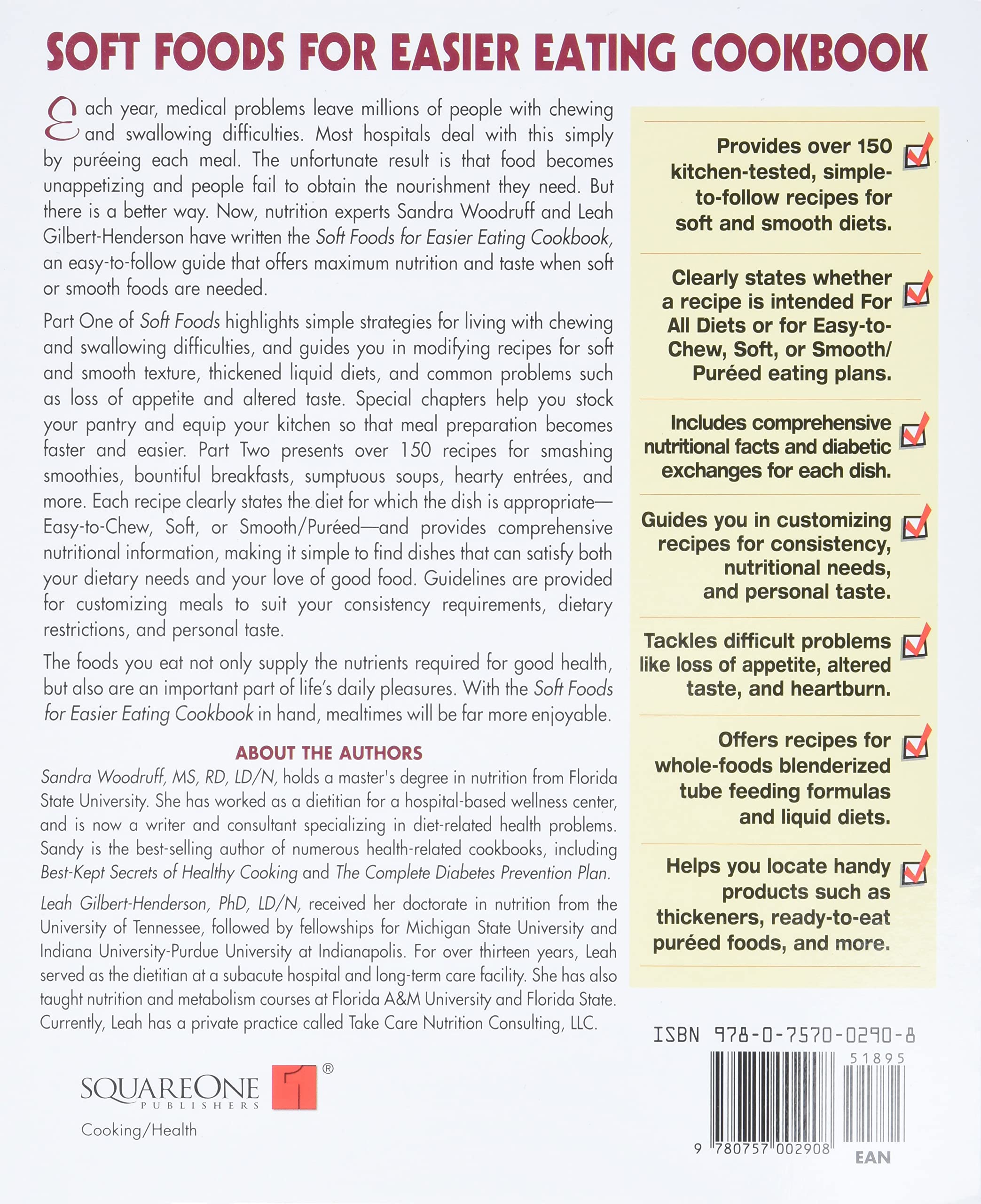 Soft Foods for Easier Eating Cookbook, Easy-To-Follow Recipes for ...