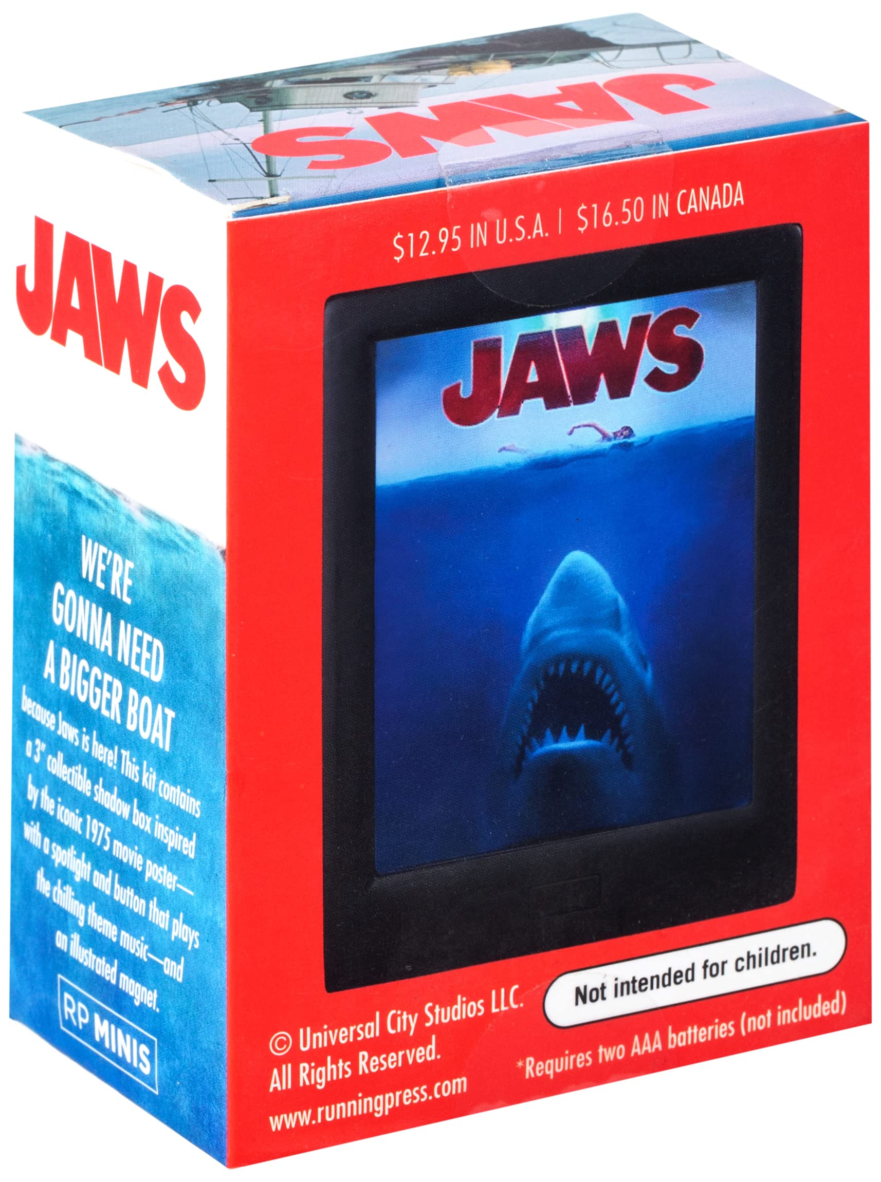 Jaws: We're Gonna Need a Bigger Boat, Miniature Shadow Box playing chilling, iconic theme music ...