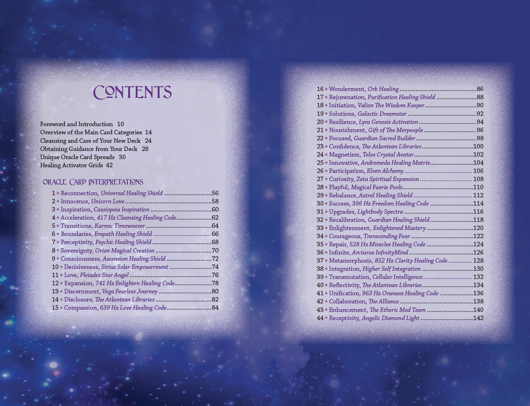 Celestial Frequencies, Oracle Cards and Healing Activators by Lightstar ...