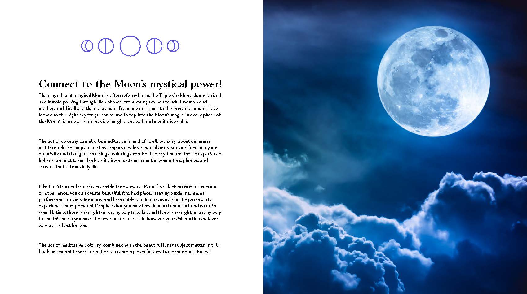 Moon Magic Coloring Book, Tap Into Your Mystical Potential by Editors ...