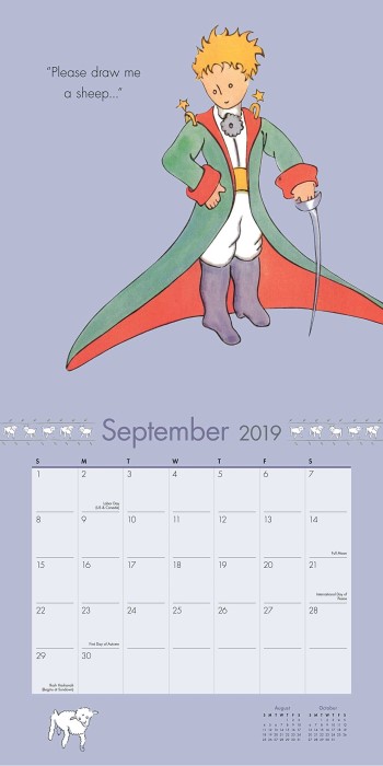 The Little Prince 2019 Square Wall Calendar, 2019 Wall Calendar by ...