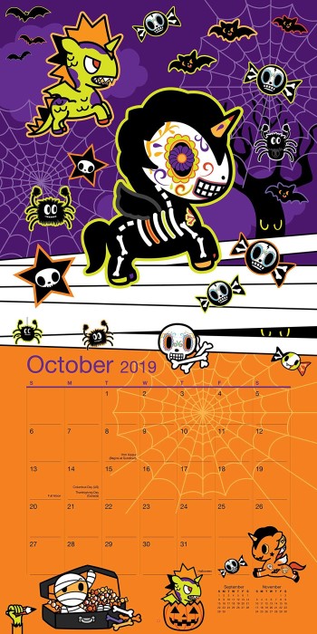 Booktopia - Tokidoki 2019 Square Wall Calendar, 2019 Wall Calendar by ...