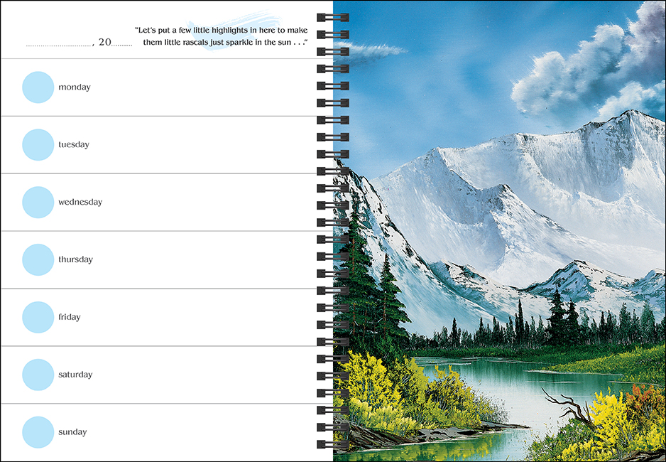 Bob Ross - Agenda Undated Desk Calendar by Andrews McMeel Publishing | 9780789337535 | Booktopia