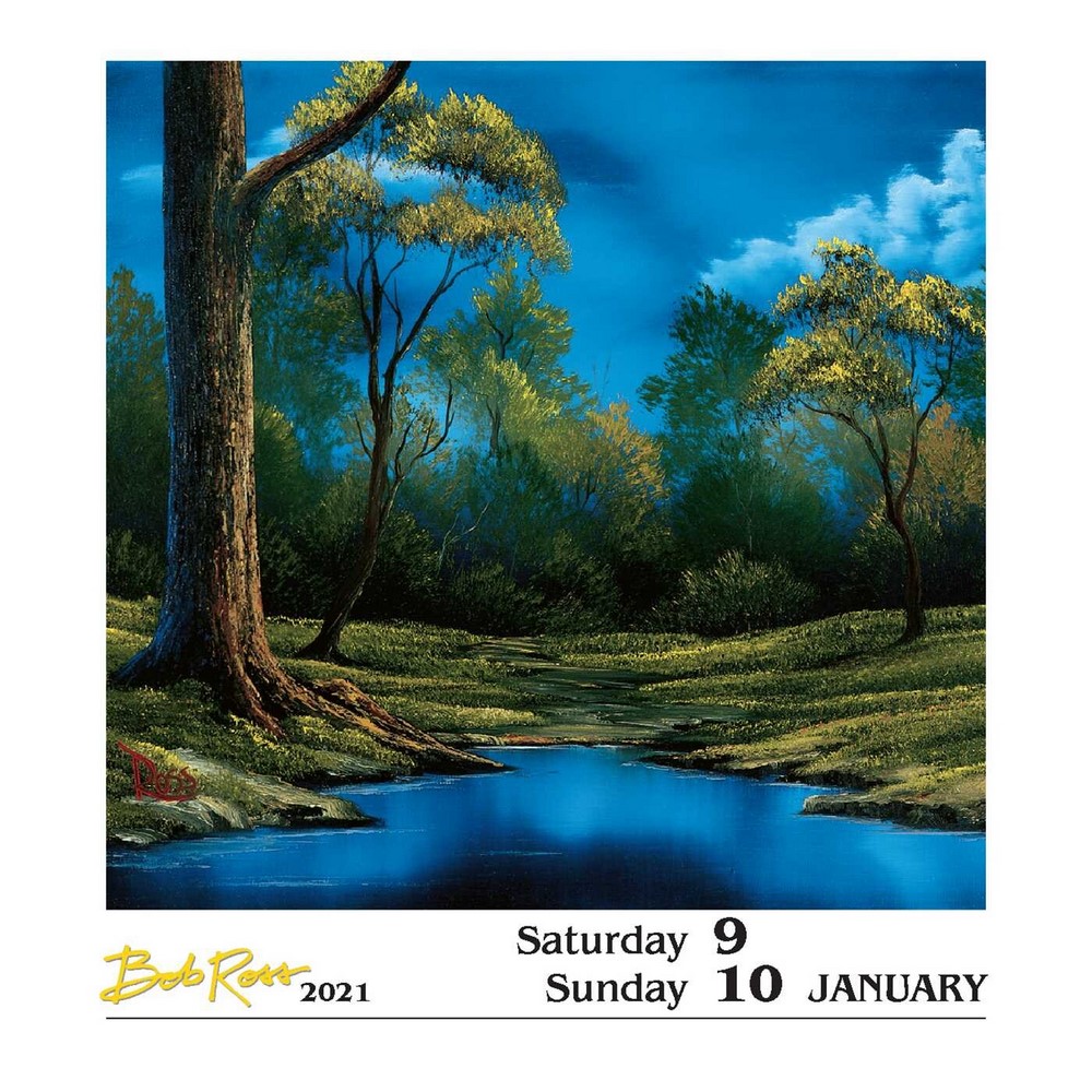 Bob Ross : A Happy Little - 2021 Daily Desk Calendar by Bob Ross ...