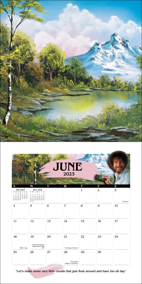 Bob Ross 2023 Wall Calendar by Bob Ross | 9780789342331 | Booktopia