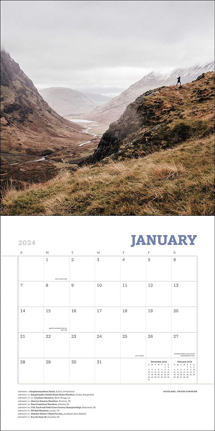 World's Most Beautiful Runs - 2024 Wall Calendar by Rizzoli Universe ...