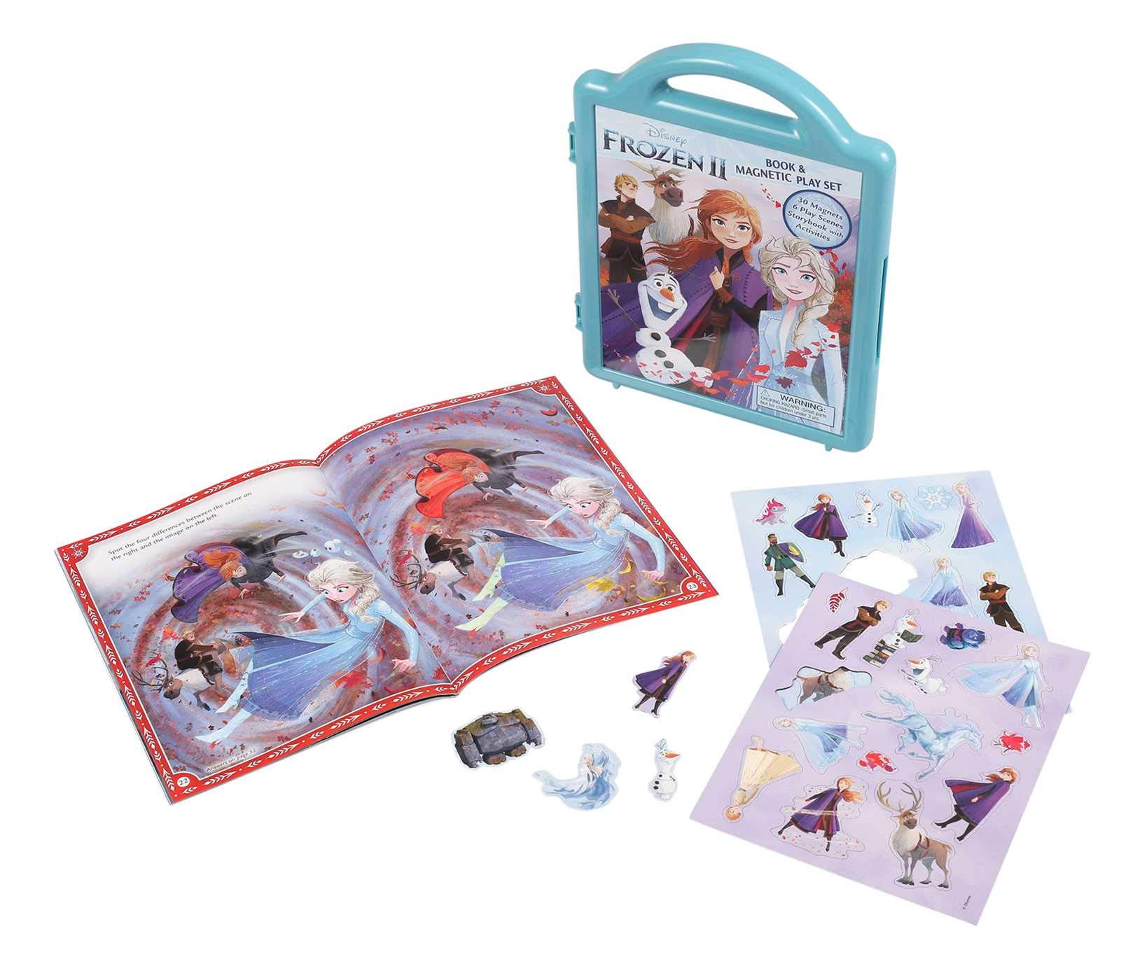 Disney Frozen 2 - Book & Magnetic Play Set, 46 Magnets and 6 Pay Scenes ...
