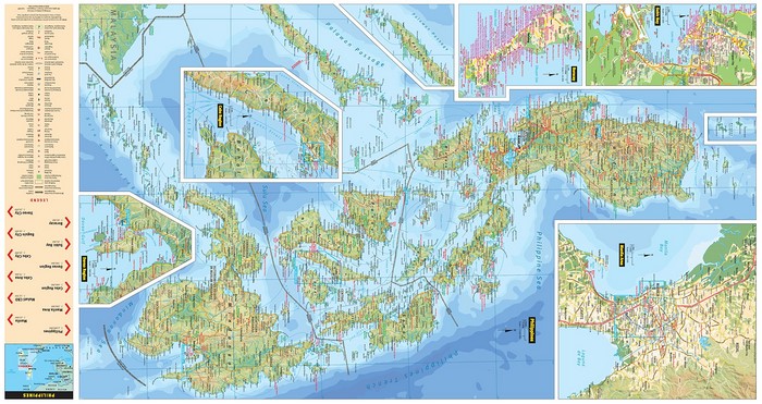 Philippines Travel Map, Fifth Edition by Periplus Editors ...
