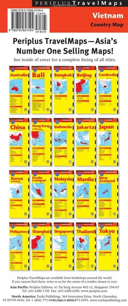 Booktopia - Vietnam Travel Map Eighth Edition, Periplus Travel Maps ...