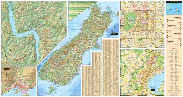 New Zealand Travel Map, Fourth Edition by Periplus Editors ...