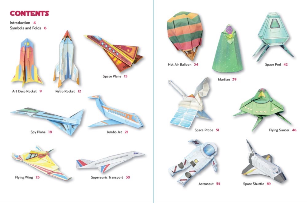 Air and Space Origami Kit, Paper Rockets, Airplanes, Spaceships and ...
