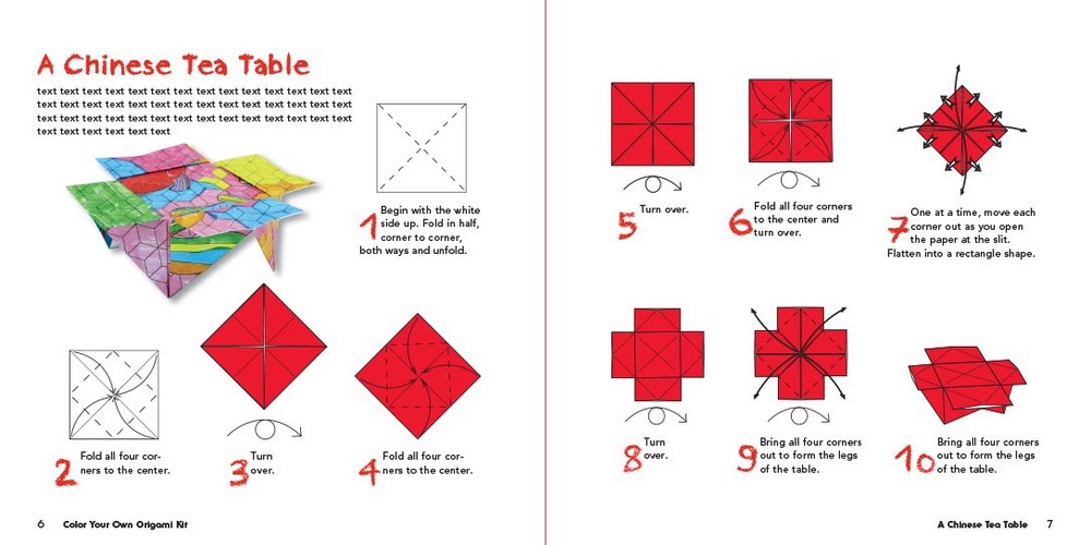 Color Your Own Origami Kit, Creative, Colorful, Relaxing Fun: 7 Fine ...