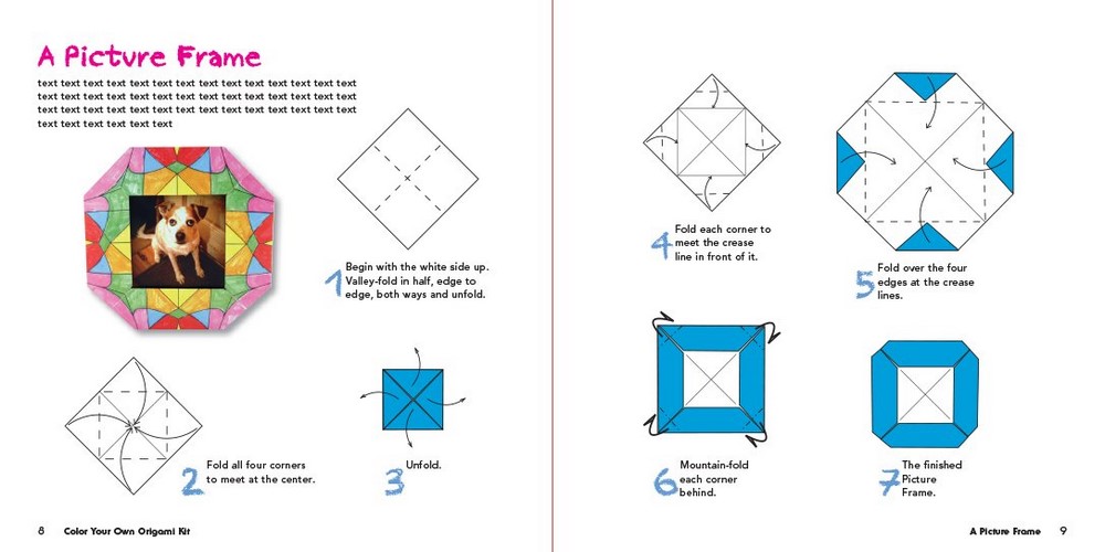 Color Your Own Origami Kit, Creative, Colorful, Relaxing Fun: 7 Fine ...