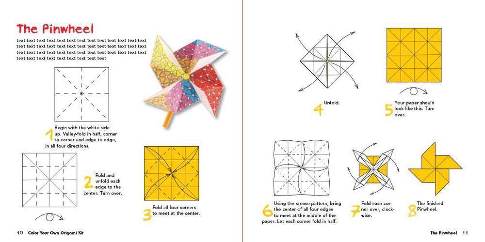 Color Your Own Origami Kit, Creative, Colorful, Relaxing Fun: 7 Fine ...