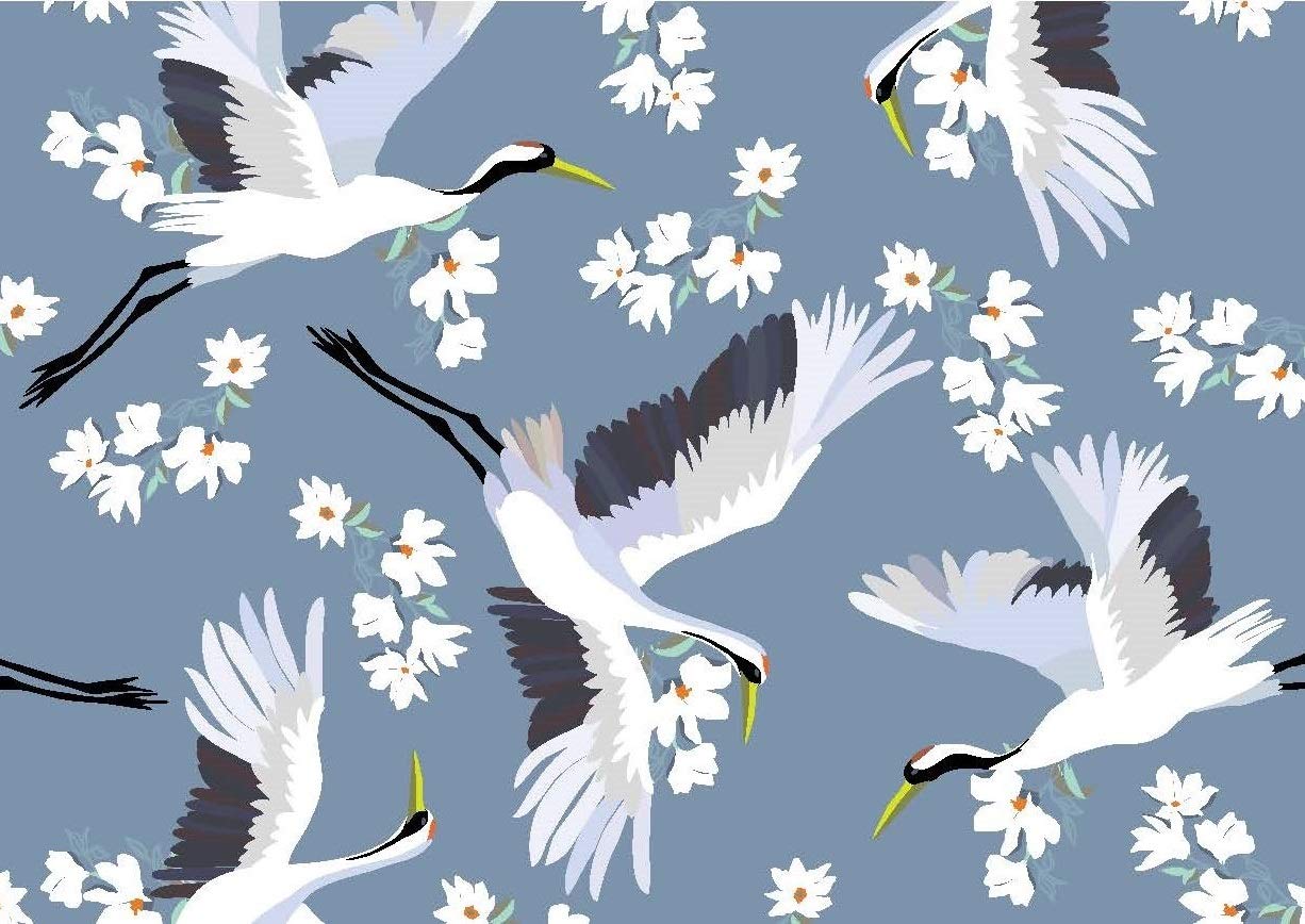 Japanese Cranes Note Cards, 12 Blank Note Cards & Envelopes (6 x 4 inch ...