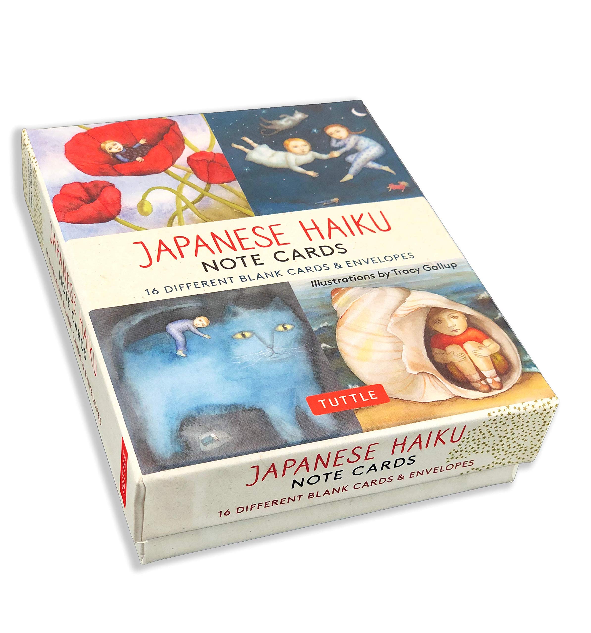 Japanese Haiku,16 Note Cards, 16 Different Blank Cards with 17 Star ...