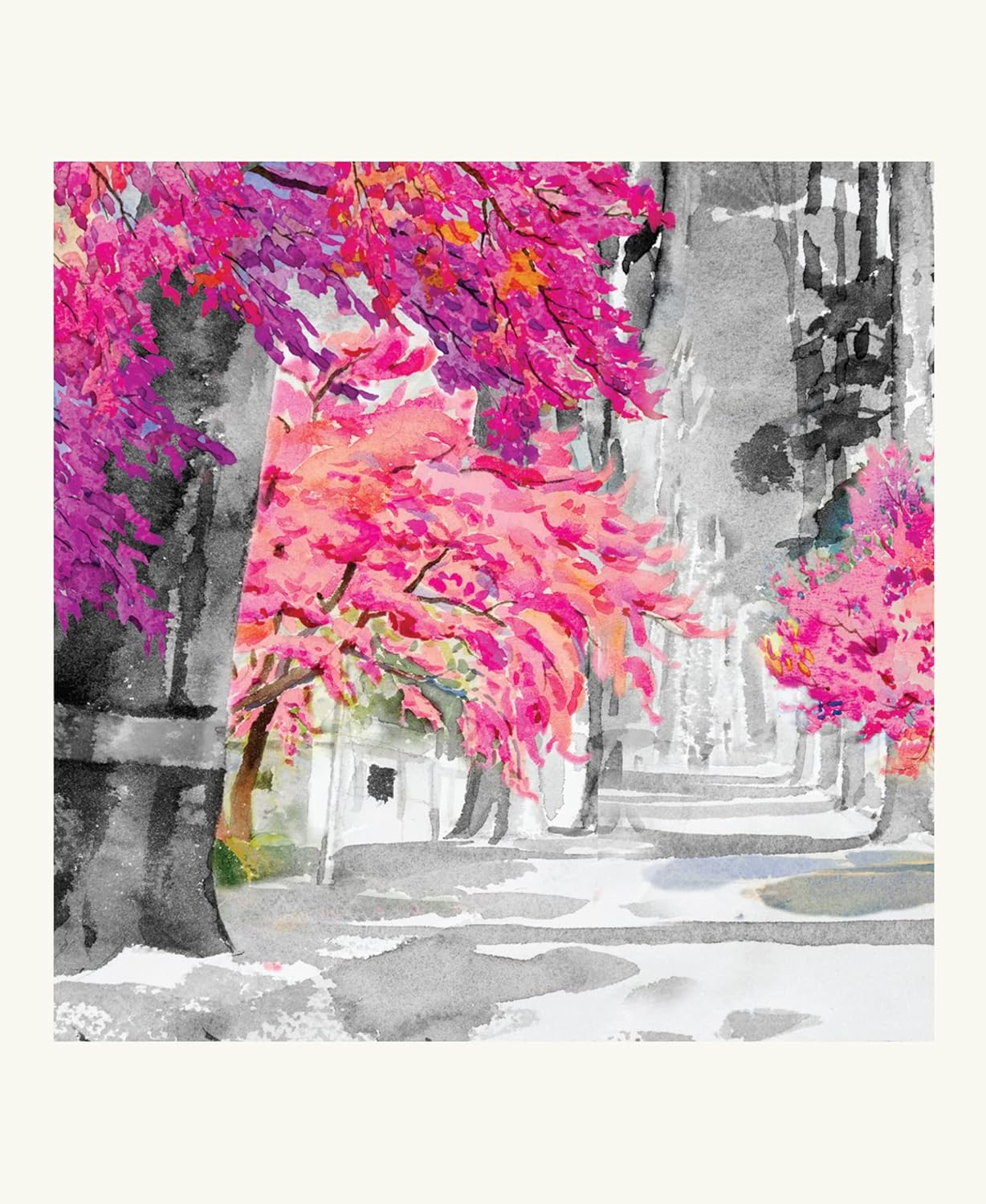 Cherry Blossom Art 16 Note Cards, 16 Different Blank Cards with ...