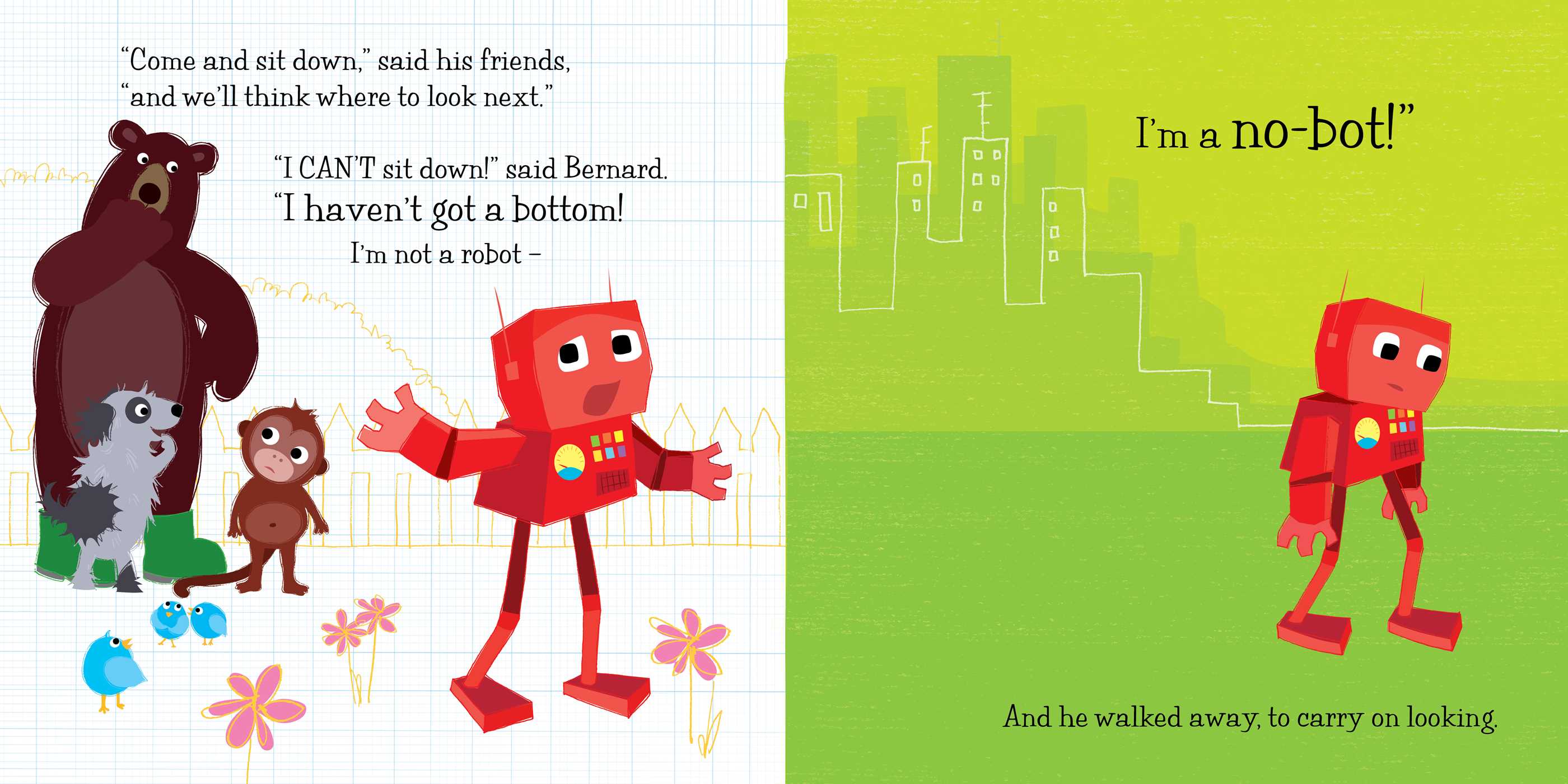 No-Bot : The Robot With No Bottom by Sue Hendra | 9780857074454 | Booktopia