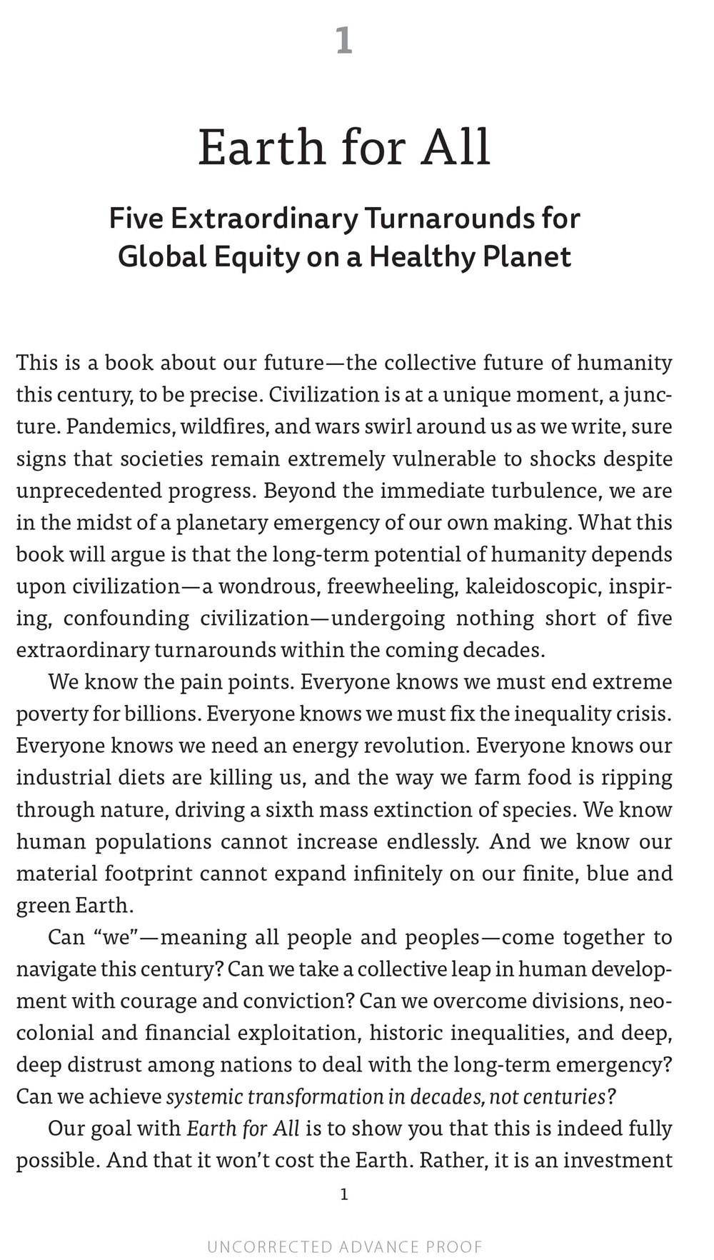 Earth for All, A Survival Guide for Humanity by Sandrine Dixson-Decleve ...