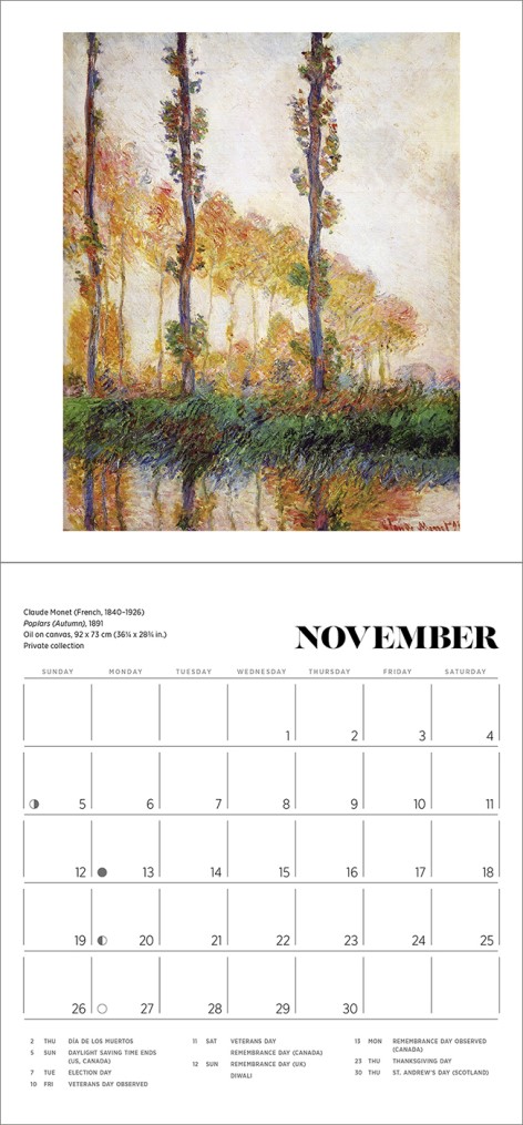 Claude Monet - 2023 Mini Wall Calendar by Claude Monet | 9781087503943 ...