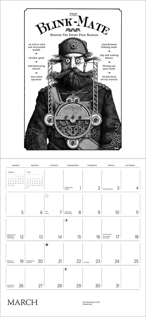 Mike Wilks: Improbable Contraptions - 2023 Wall Calendar, Improbable ...