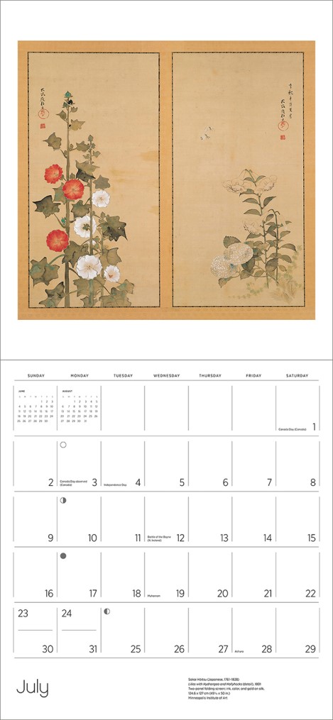 Japanese Scrolls & Screens - 2023 Wall Calendar by Pomegranate ...
