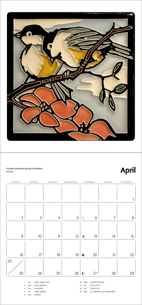 Arts & Crafts Tiles: Made by Motawi Tileworks - 2023 Mini Wall Calendar ...
