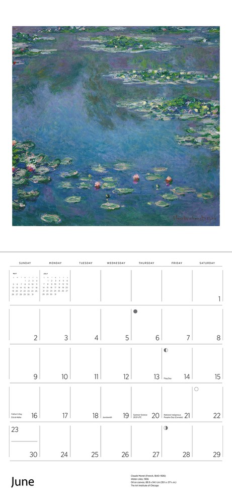 Claude Monet - 2024 Wall Calendar by Pomegranate | 9781087506685 ...
