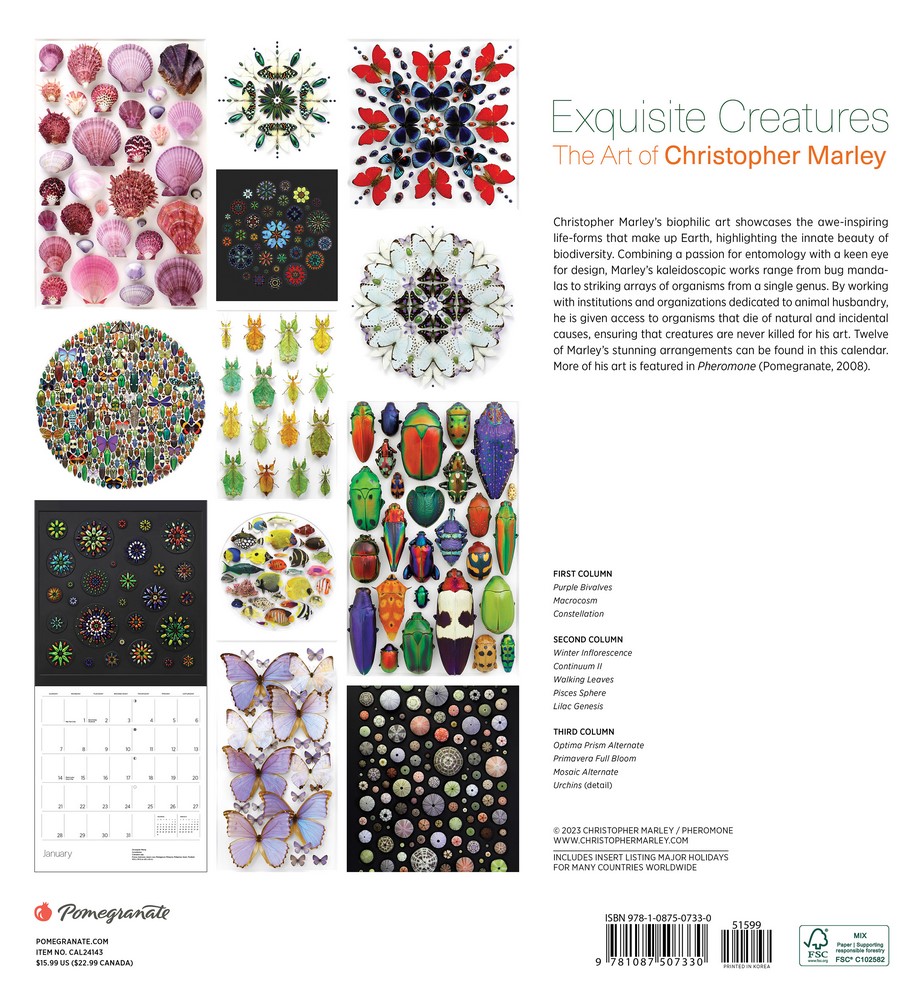 Exquisite Creatures: The Art of Christopher Marley - 2024 Wall Calendar ...