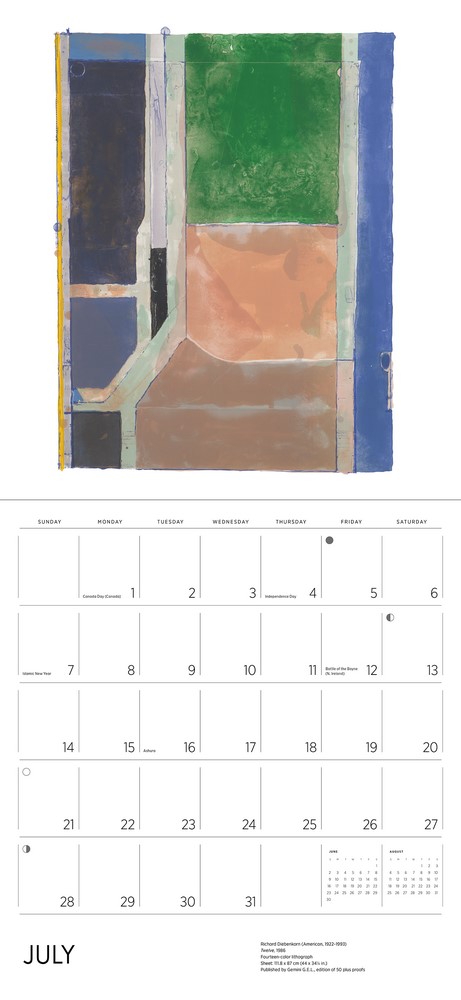 Richard Diebenkorn: Ocean Park - 2024 Wall Calendar by Pomegranate ...