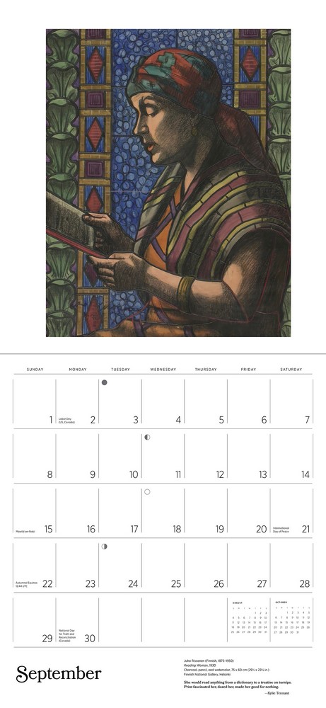 The Reading Woman - 2024 Wall Calendar by Pomegranate | 9781087507613 ...