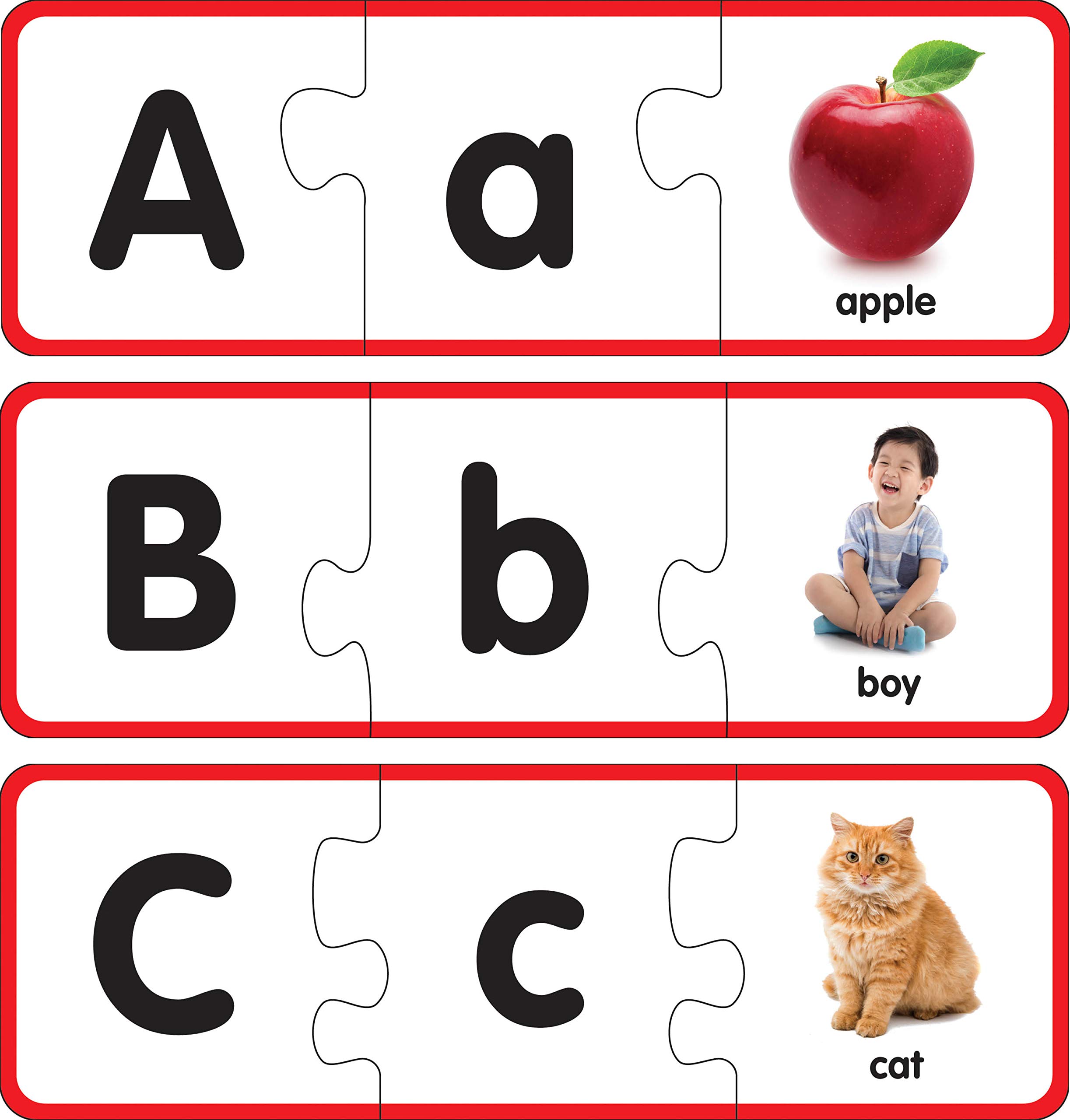 First Learning Puzzles : Alphabet, 26 3-Piece Puzzles & Activity Guide ...
