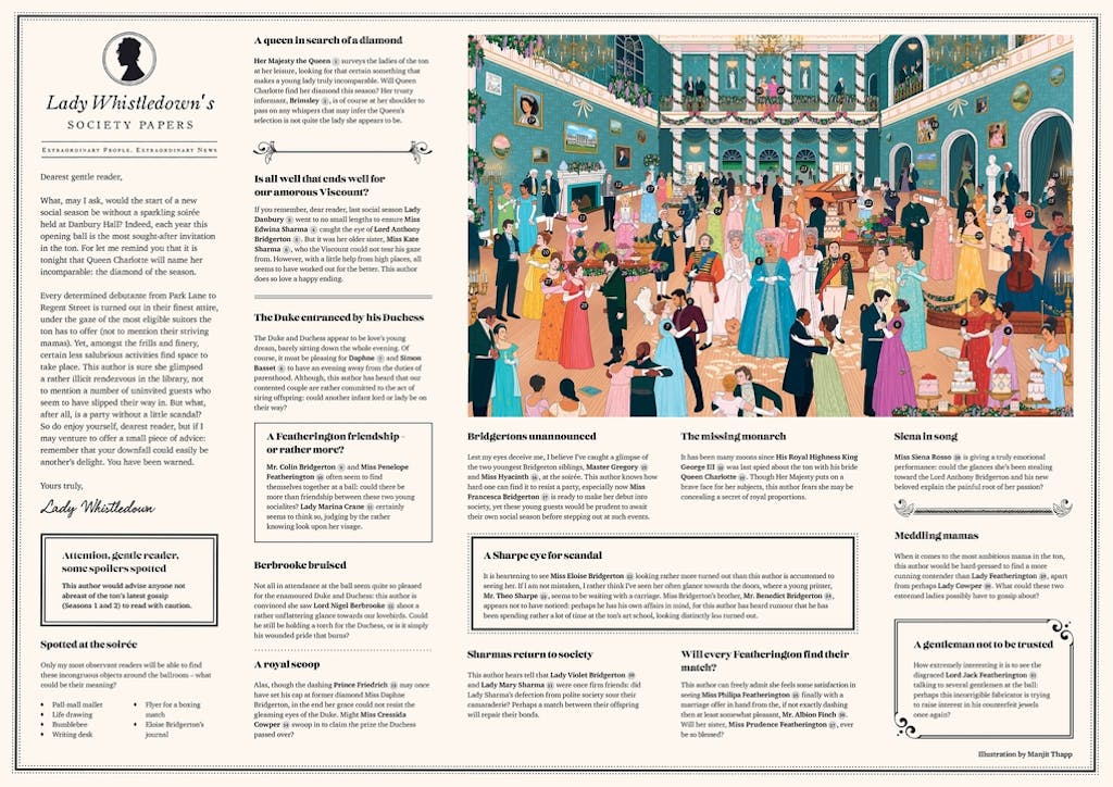 The World of Bridgerton - Puzzle, A 1000-piece jigsaw puzzle with over ...