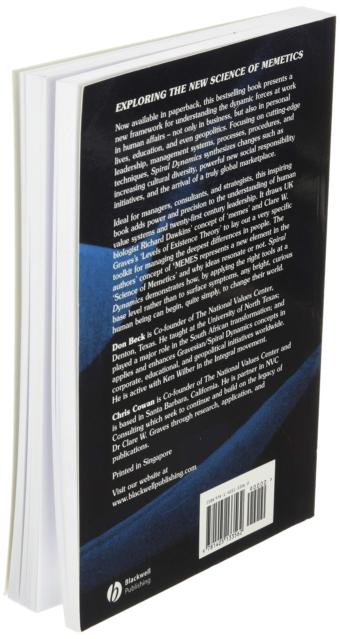 Spiral Dynamics, Mastering Values, Leadership and Change by Prof. Don ...