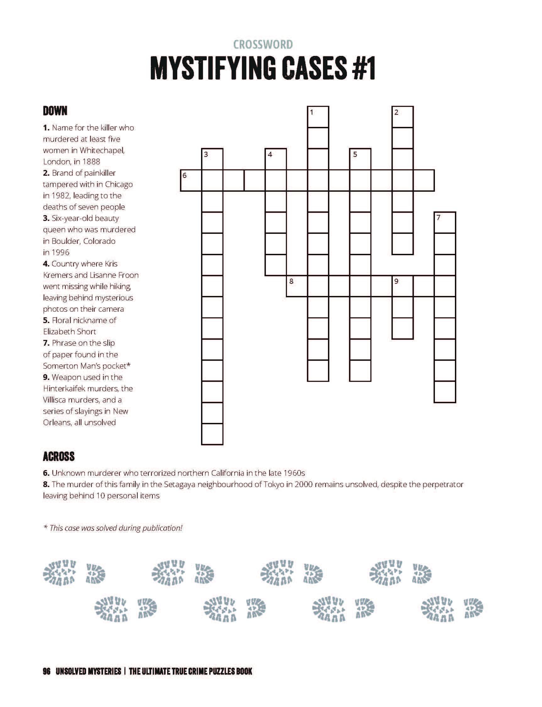 The Ultimate True Crime Puzzle Book, Over 100 Killer Activities for ...