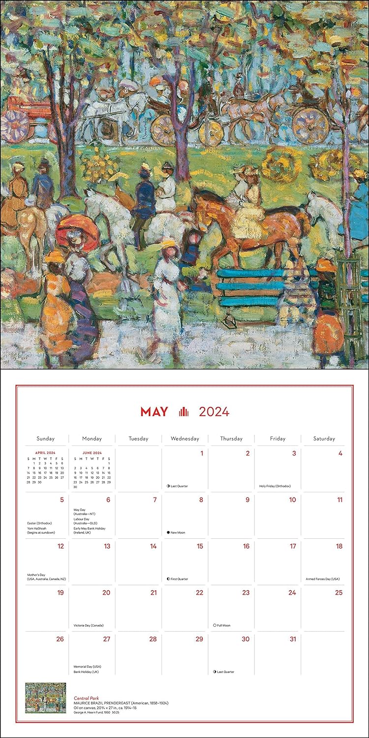 New York in Art 2024 Wall Calendar by Metropolitan Museum of Art the ...