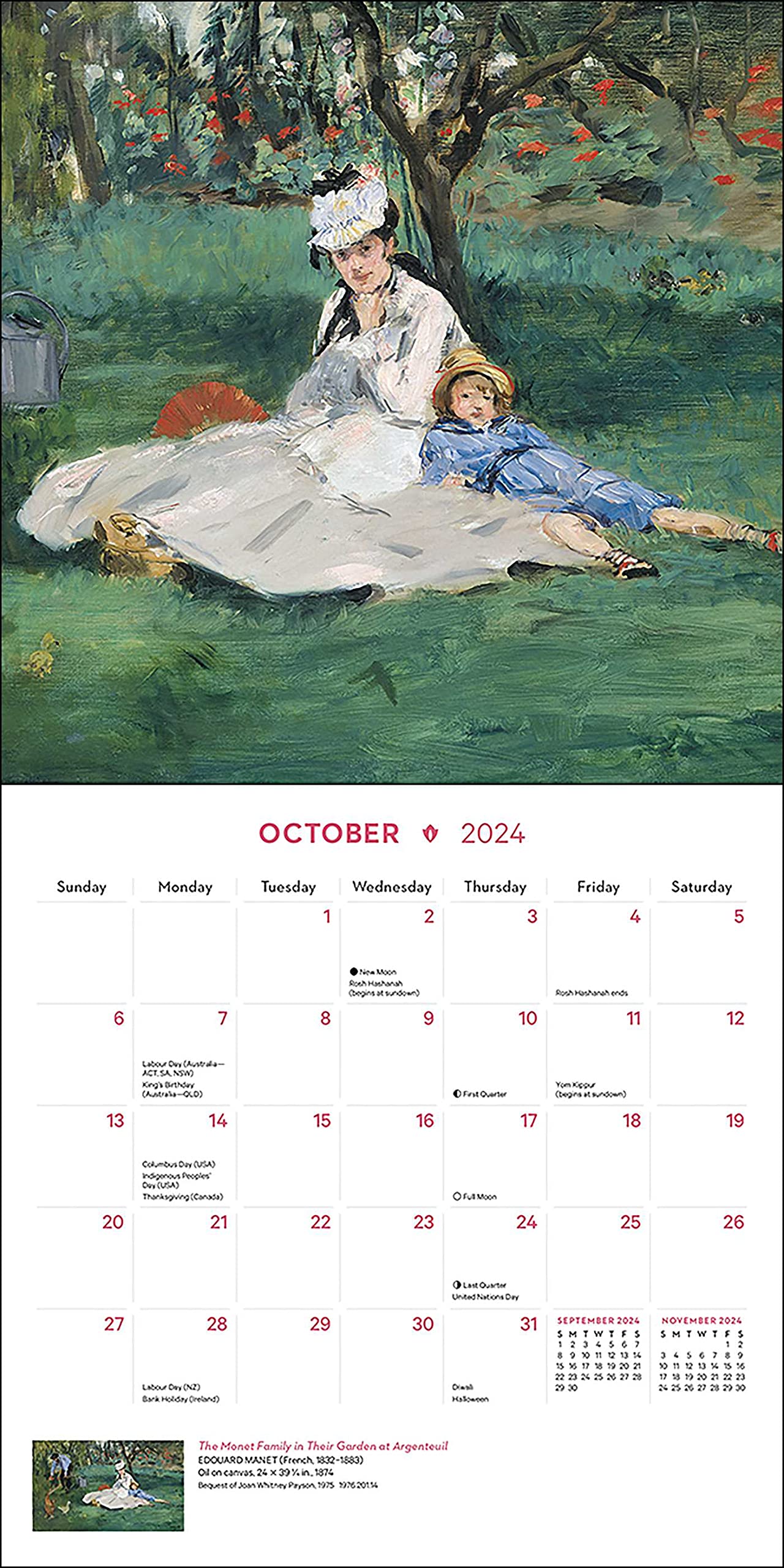 Impressionism and Post-Impressionism - 2024 Mini Wall Calendar by The ...