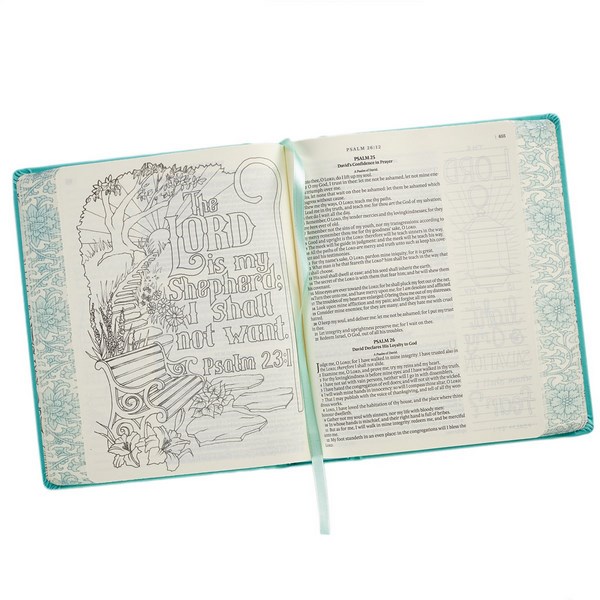 My Creative Bible KJV: Aqua Hardcover Bible for Creative Journaling by ...