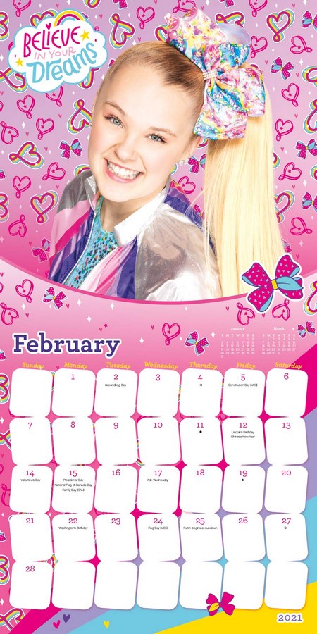 Jojo Siwa - 2021 Mini Wall Calendar by Trends | 9781438874449 | Booktopia